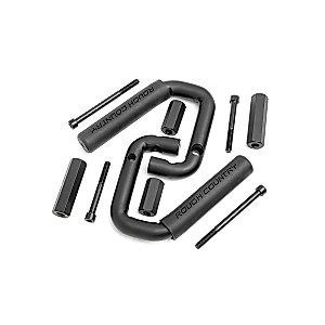 Rough Country Front Black Steel Grab Handles for 07-18 Jeep Wrangler JK - 6501