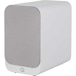 Q Acoustics 3020i Bookshelf Speakers Pair Arctic White - 2-way Reflex Enclosure Type, 5" Bass Driver, 0.9" Tweeter - Stereo Speakers/Passive Speakers for Home Theater Sound System