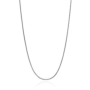 FashionJunkie4Life Sterling Silver 1mm 32" Snake Chain Necklace with Spring Ring Clasp