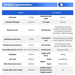 Telescoping Jib Boom Forklift With Telescopic Forks Telescopic Forklift Parts Reliable Telescopic Forklift with Strong Hydraulic System