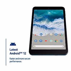 Nokia T10 | Android 12 | 8-Inch Screen | Tablet | US Version | 4/64GB | 8MP Camera | Ocean Blue
