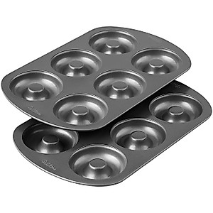 Wilton Non-Stick Donut Baking Pans (2-Count) and Cupcake Pan (12-Cup)