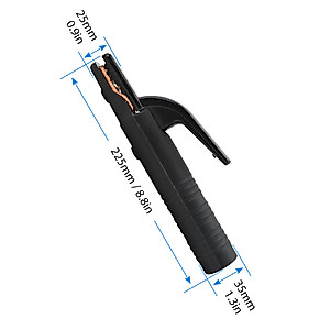 Electrode Holder,300A Heavy Duty Stick Welding Stinger Electrode Clamp-Brass T-Style Welding Ground Clamp
