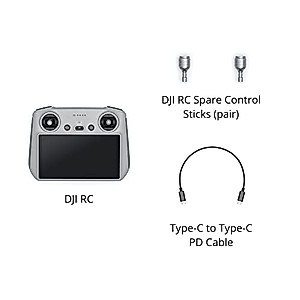 DJI RC - Remote Controller for DJI Mini 3/DJI Mini 3 Pro/DJI Mavic 3 Classic/DJI Mavic 3/DJI Mavic 3 Cine/DJI Air 2S, Lightweight Body, FHD Screen, 4hr Battery, O3+ Transmission