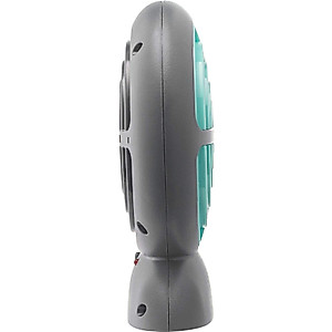 Treva Rechargeable Battery Small Fan - 3.5 Inch Blade USB Charging Port Fan - 3 Speed Circular Cooling Design - Portable Handheld or Personal Desktop Size - Travel Ready (Mint, 1)