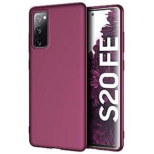 X-Level Samsung Galaxy S20 FE/5G Case - Slim Fit Ultra-Thin Soft TPU, Matte Finish [Guardian Series] - Wine Red