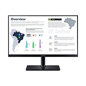 Samsung Business T85F Series 27 inch QHD 2560 x 1440 75Hz Computer Monitor for Business with HDMI, DisplayPort, USB Hub, 3-Yr WRNTY (F27T850QWN) Black