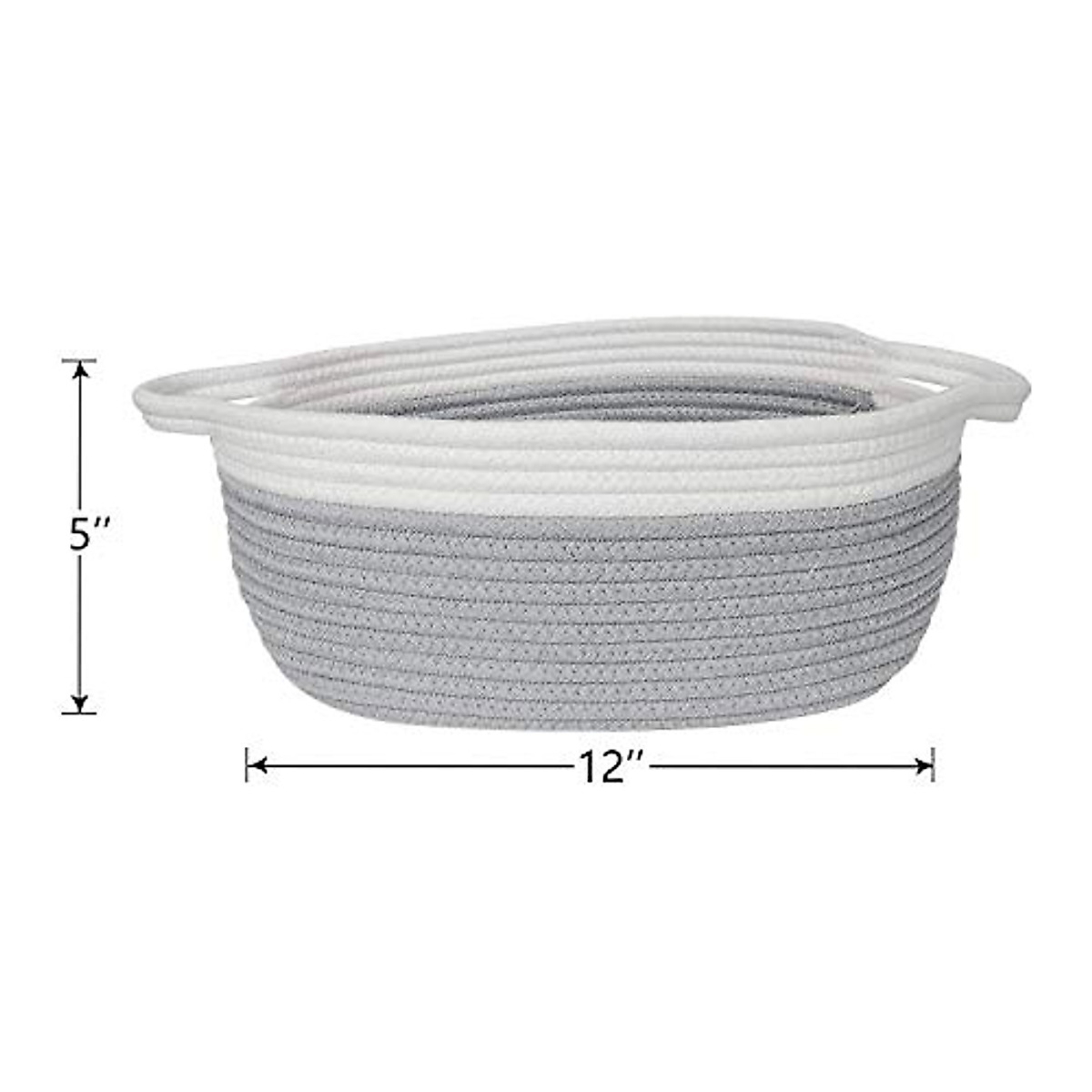 Goodpick Small Grey Bowl Basket (Set of 2)