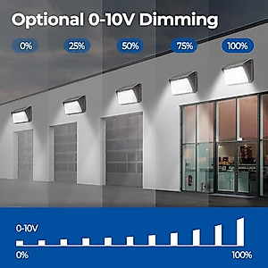 CINOTON 90W UL Listed 12000LM Outdoor Led Wall Pack Light with Dusk-to-Dawn Photocell Sensor, IP65 Waterproof 5000K Daylight Wall Mount Lights, Support 110-277V AC Power Replace [400W HID/HPS]