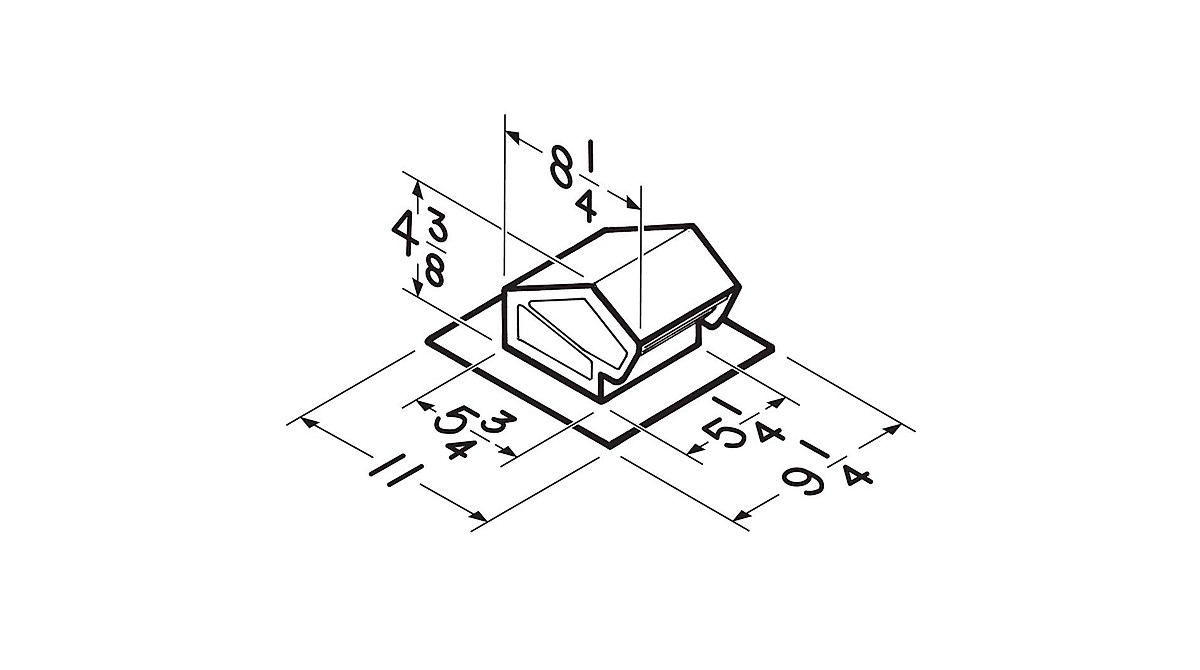 Broan-NuTone 636 Roof Vent Cap for Bathroom Fans