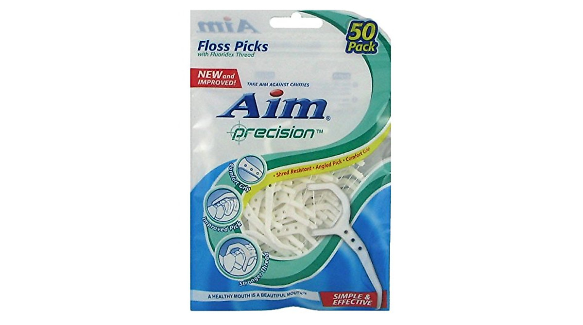Aim Floss Picks - Waxed for Easy Dental Care