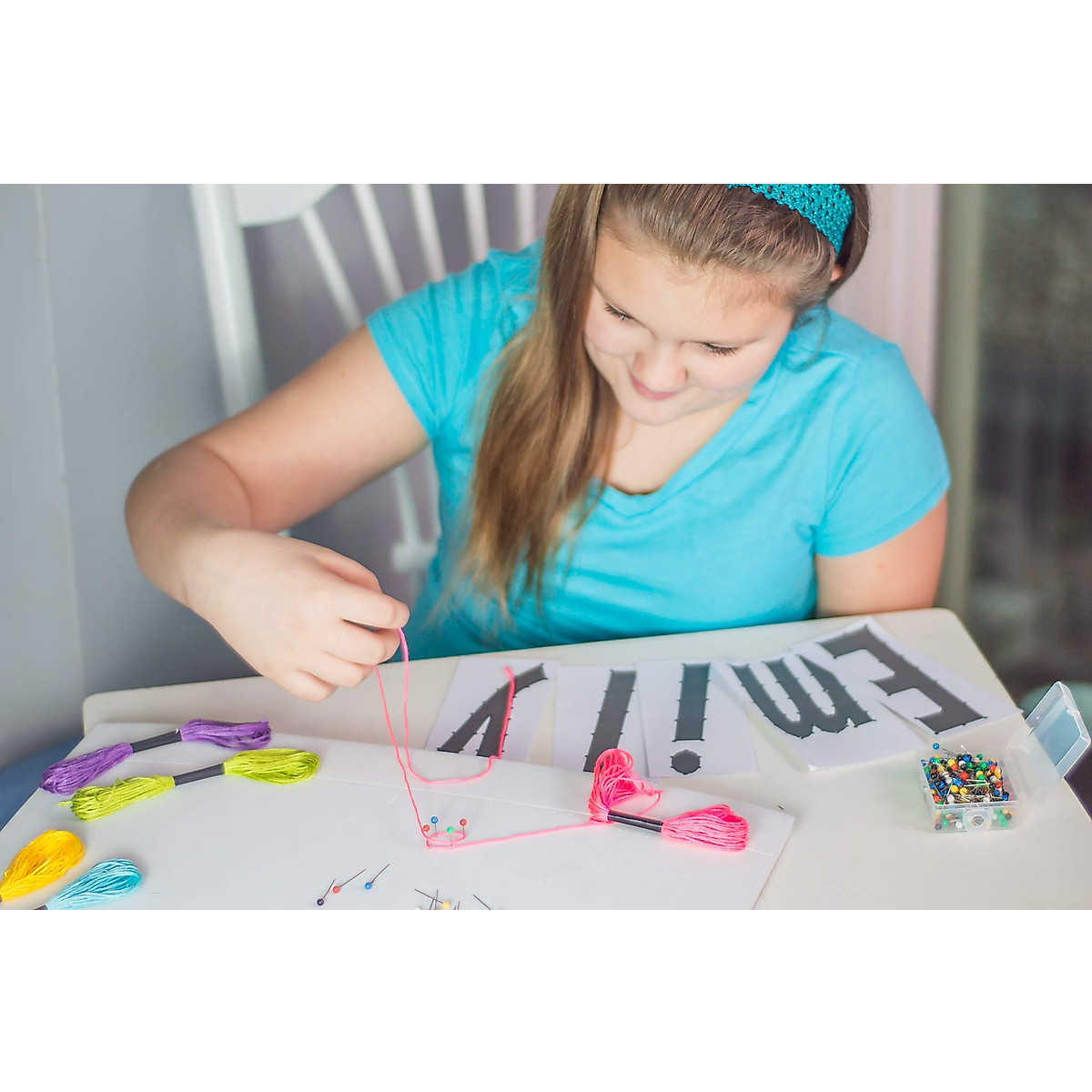 Craft Dreams String Art Kit, String A Name, Includes ABC Templates and Kid Friendly Instructions