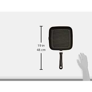 Norpro Nonstick Square Grill Pan, 9.5", Cast Aluminum
