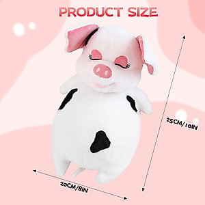 Pig Stuffed Animals Pig Plush Toys for Kids Toddlers Soft Cute Piggy Hugging Pillow Birthday Gifts for Girls Boys Christmas Xmas Gifts Halloween Easter Gifts for Toddlers,10 inch