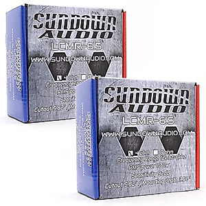 Pair of Sundown Audio LCMR-6.5 Pro Audio 6.5" 100W RMS 4 Ohm Midrange Speakers