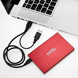 BIPRA 40Gb 40 Gb 2.5 Inch External Hard Drive Portable USB 2.0 - Red - Fat32 (40Gb)