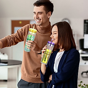 Didaey 6 Pcs Thank You Appreciation Gift for Employee Skinny Plastic Tumblers with Lid and Straw 16 oz Colored Clear Double Wall Tumbler for Coworker Men Women Friends Cup Gifts (Thank You)