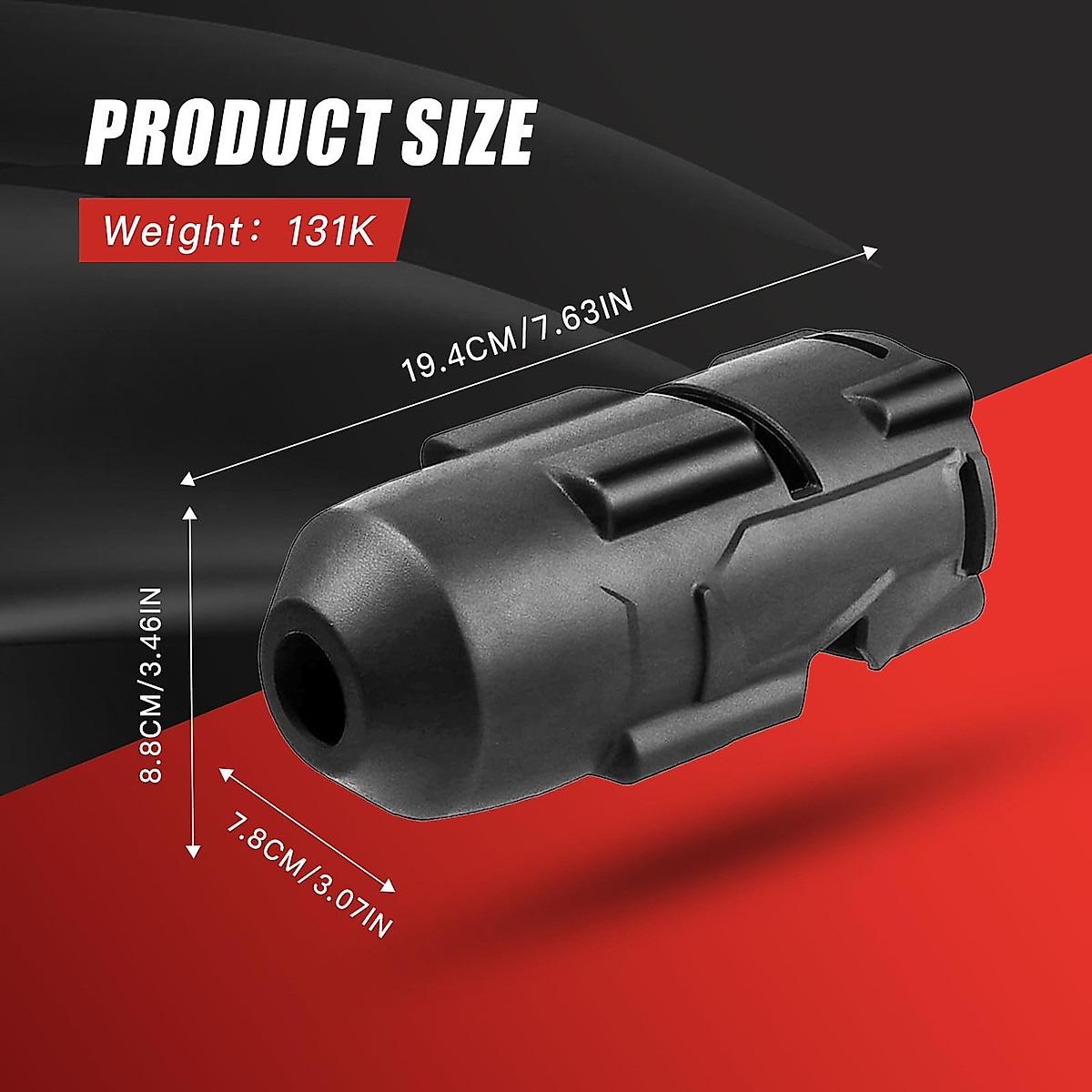 MXASLKMZ M18 Protective Boot 49-16-2767 High Torque Impact Wrench Boot, Compatible with Milwaukee M18 FUEL 1/2 High Torque Impact (2767-20) & ONEKEY Version (2863-20), Set of 2, Black