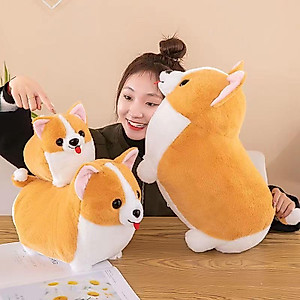 Hgplvxj Corgi Dog Stuffed Animal Plush Pillow(13.8inch)