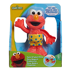 Sesame Street Swim and Splash 7-inch Elmo Wind Up Bath and Pool Toy, Kids Toys for Ages 2 Up by Just Play