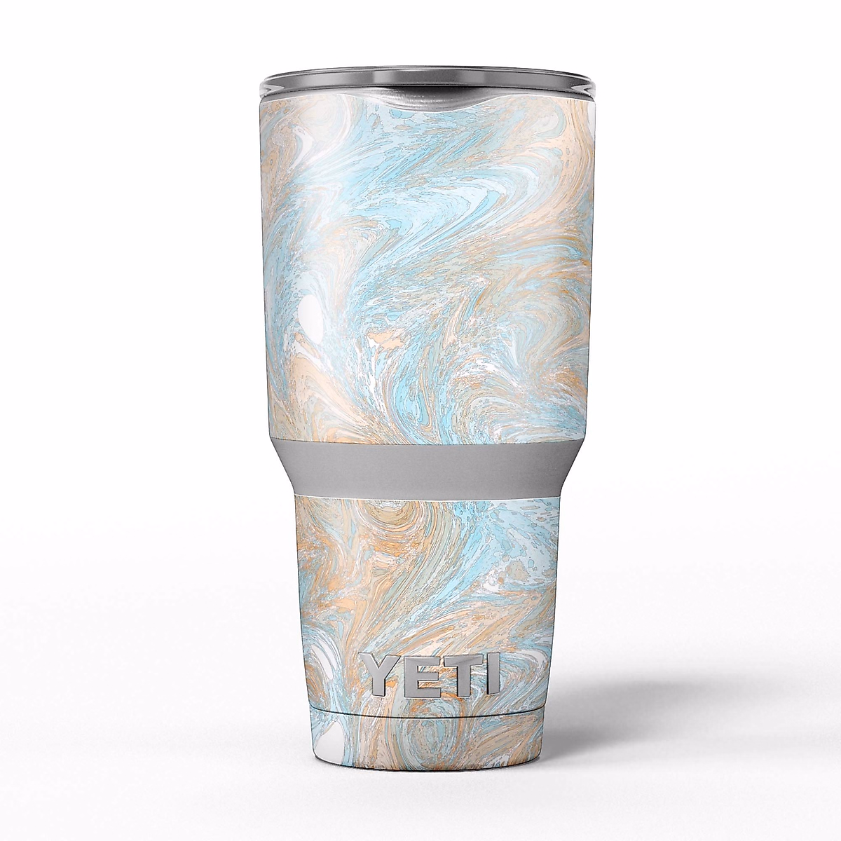Design Skinz Slate Marble Surface V28 - Skin Decal Vinyl Wrap Kit Compatible with The Yeti Rambler Cooler Tumbler Cups
