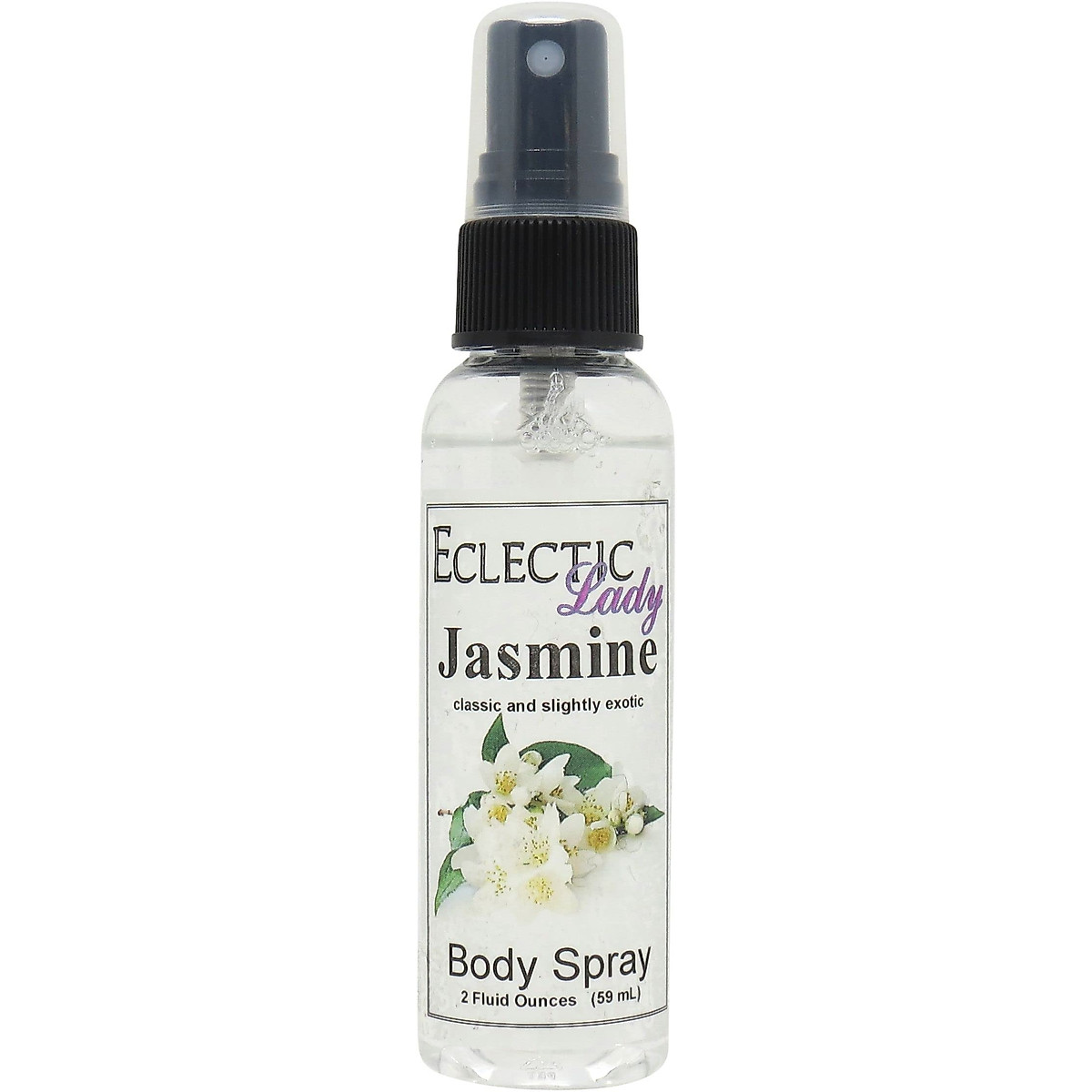 Jasmine Body Spray, 2 ounces, Body Mist for Women with Clean, Light & Gentle Fragrance, Long Lasting Perfume with Comforting Scent for Men & Women, Cologne with Soft, Subtle Aroma For Daily Use
