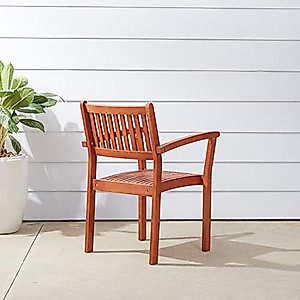 Vifah Bayeux Outdoor Garden Stacking Armchair (Set of 2)