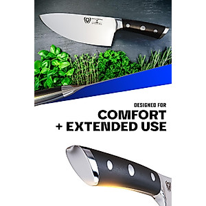 Dalstrong Herb & Salad Rocking Mincing Knife - 7 inch - Gladiator Series Elite - German HC Steel - w/Sheath - Vegetable Knife - Kitchen Knife - NSF Certified