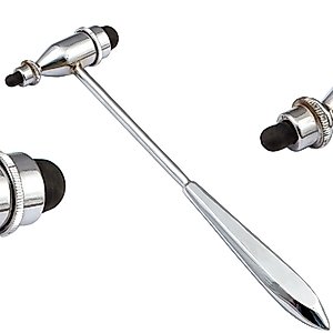 AAProTools Tromner Neurological Reflex Hammer with Pointed Tip Handle for Cutaneous and Superficial Responses - Black