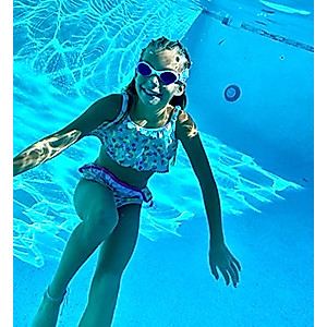 Splash Place SWIM GOGGLES with Fabric Strap - RAINBOW UNICORN | Fun, Fashionable, Comfortable - Adult & Kids Swim Goggles