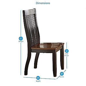 Steve Silver Lawton Dining Chair in Black (Set of 2)