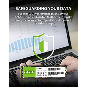 acer FA100 2TB SSD - M.2 2280 PCIe Gen3 x 4 NVMe Interface, 8 Gb/s, 3D NAND Internal Solid State Hard Drive Up to 3150 MB/s - BL.9BWWA.121