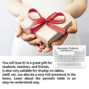 Periodic Table with Real Elements Inside, Periodic Table with Real Elements, Element Sample, for Students Teachers Chemists Christmas Gifts Real Elements 4PCS