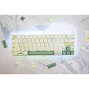 Cmokifuly Botanical Keycaps XDA Profile Keycaps Custom Keycaps for Mechanical Keyboard,144 Keys Set PBT Keycaps Dye Sublimation Keycaps (Botanical Garden)