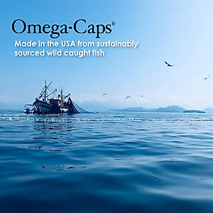 Omega-Caps for Medium Breeds-Vet Formulated for Joint & Heart Health, Healthy Radiant Skin & Coat, Reduces Shedding. Contains Omega 3 for Immune System Support, Easy to Dose Soft Gel Capsules 180 CT