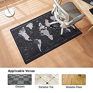Office Chair Mat for Hardwood & Tile Floor, Desk Chair Mat,55"x35" Computer Rolling Chair Mat,, Splat Mat for Under High Chair ,Large Anti-Slip Floor Protector for Home Ofiice
