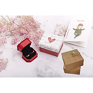 Brown Valentine's Day Gift Boxes 10 Pack 8x8x4 Inches, Paper Gift Box for Gift Packaging, Bridesmaid Proposal Box, Groomsmen Proposal Box, Birthday Party Box- Extra 20M String, 100g Shredded Paper Filler, 20xStickers