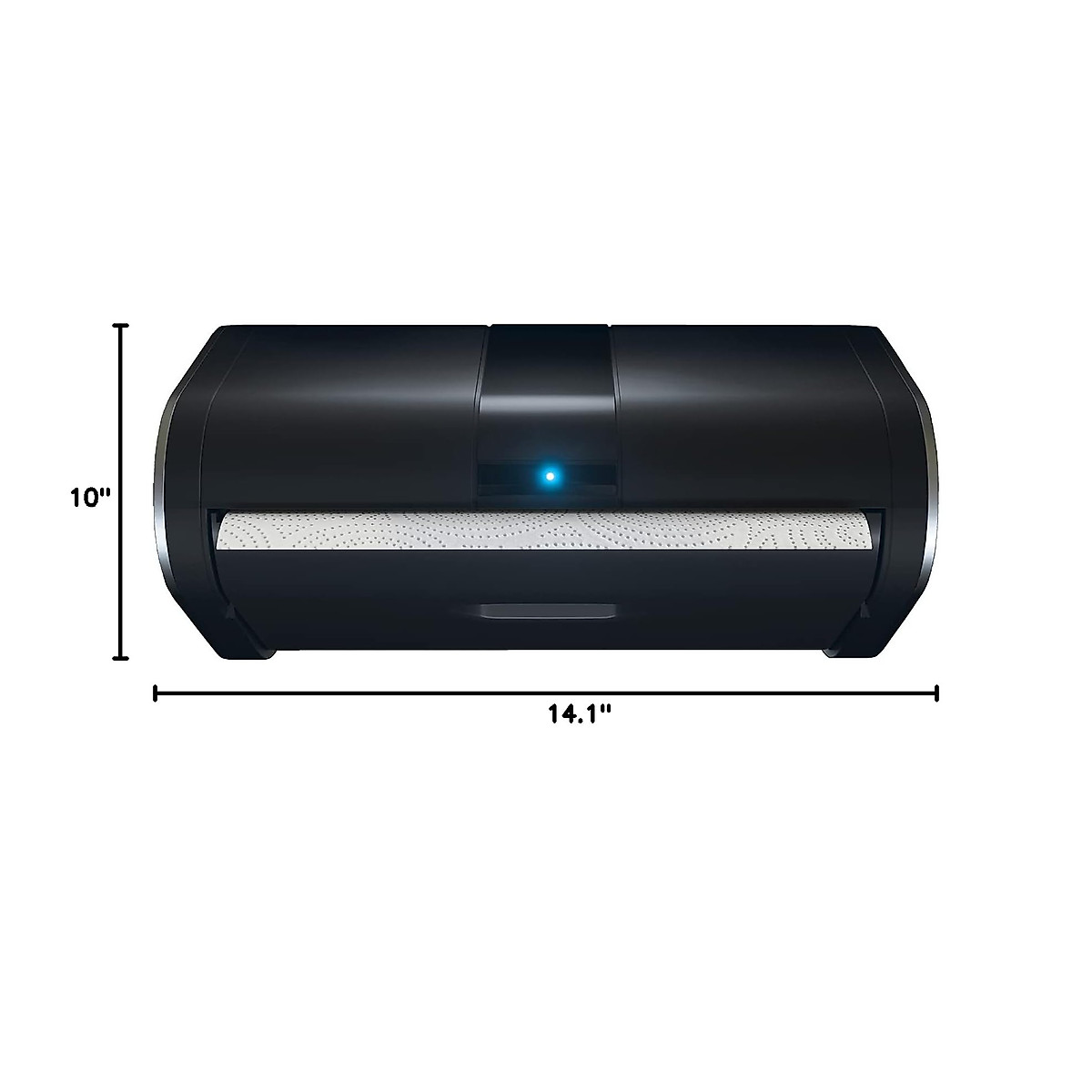 Innovia Automatic Paper Towel Dispenser. Touchless Technology. Works with Most Paper Towel Brands and Sizes. Dispenses The Number of Sheets You Need. Black, Under Cabinet Mounted.