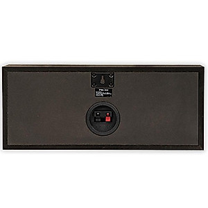 Acoustic Audio Psc-43 Dual 4" 2-Way Center Channel Loudspeaker 150 Watt - Black Ash Finish