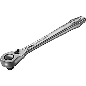 Wera 05004034001 8004 B Zyklop Metal Ratchet with Switch Lever and 3/8" Drive, 3/8 inch x 222.0 mm