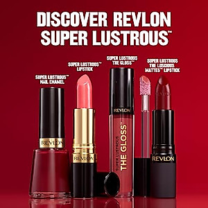 Revlon Super Lustrous Lip Gloss, Non-Sticky, High Shine Finish, 215 Super Natural, 0.13 Oz