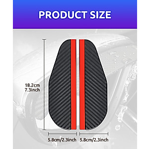ESEWALAS 2 Pieces Carbon Fiber Eyebrow Side Mirror Rain Guard Sticker,Car Rear View Mirror Rain Visor Guard,Rear View Side Mirror Rain Eyebrow,Car Rear View Mirror Snow Ice Mirror Covers (Black)