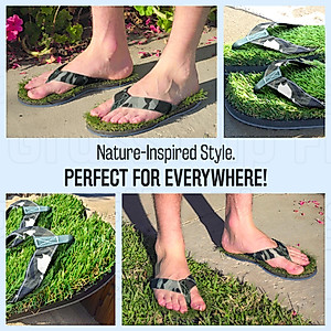 GFF Grass Flip Flops for Men/Women/Kids - XS/S/M/L Size Sandal - Camo/Black/Pink Color Slippers