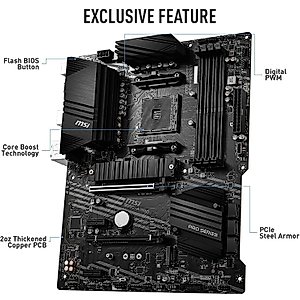 INLAND Micro Center AMD Ryzen 7 5700X 8-Core 16-Thread Unlocked Desktop Processor Bundle with MSI B550-A PRO ProSeries Motherboard (AMD AM4, DDR4, PCIe 4.0, SATA 6Gb/s, M.2, USB 3.2 Gen 2 ATX)