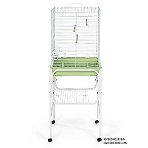 Prevue Pet Products Bird Cage Stand with Shelf, White