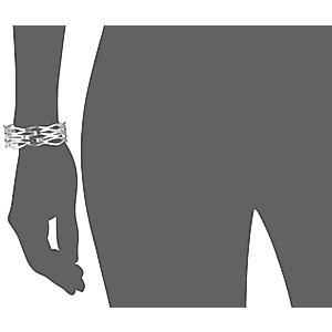 Lucky Brand Silver-Tone Twisted Cuff Bracelet