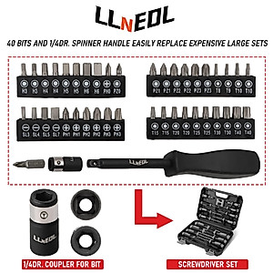 LLNEDL 3/8" Drive Impact Socket Set 95Pcs, Spark Plug Socket (5/8", 13/16"), 6 Point Metric & SAE from 5/16"- 3/4", 8-22mm, CR-V Deep & Shallow Kit with Quick Release Ratchet (72-Tooth) for Home & DIY