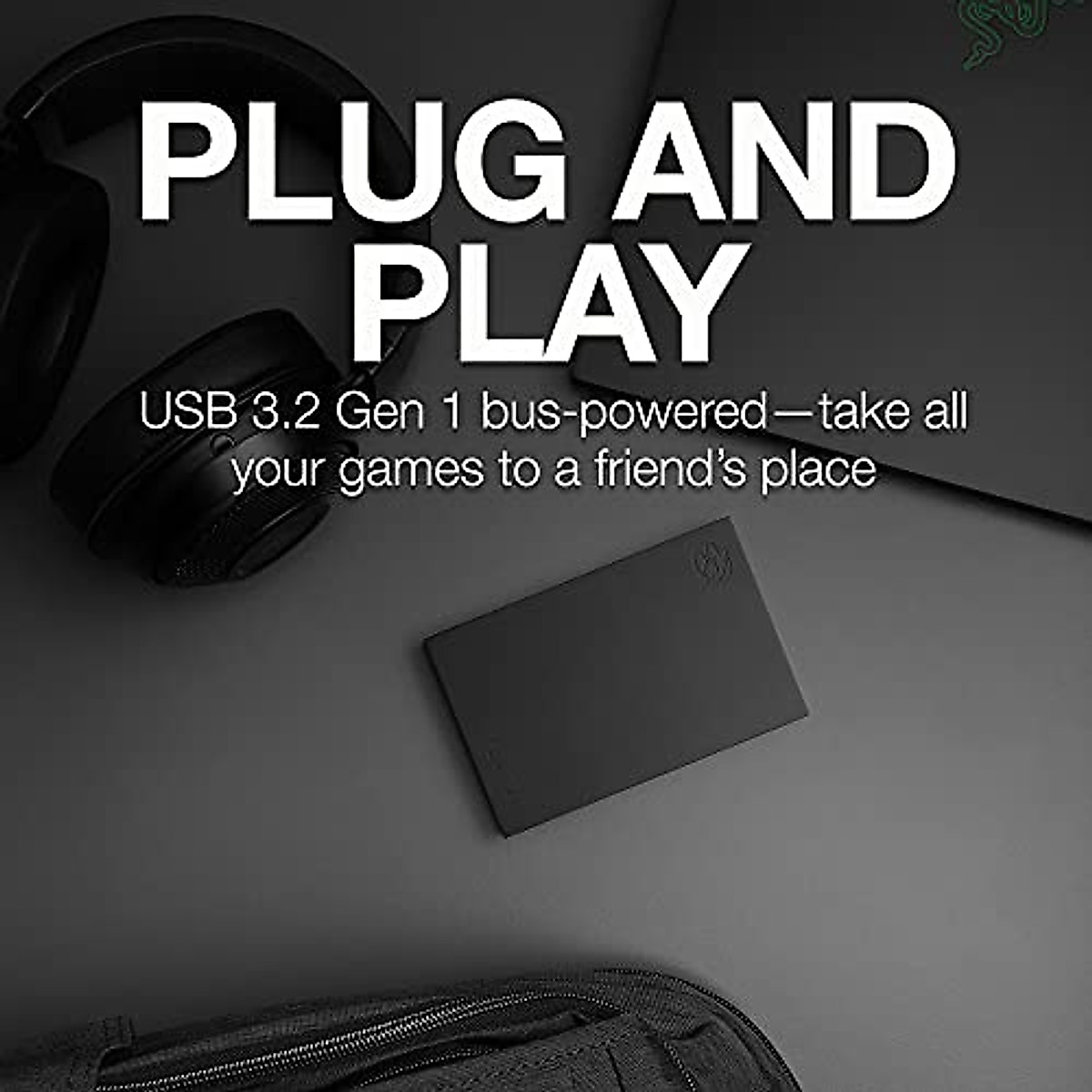 Seagate FireCuda Gaming Hard Drive External Hard Drive 2TB - USB 3.2 Gen 1, RGB LED lighting for PC and Mac with Rescue Services (STKL2000400)