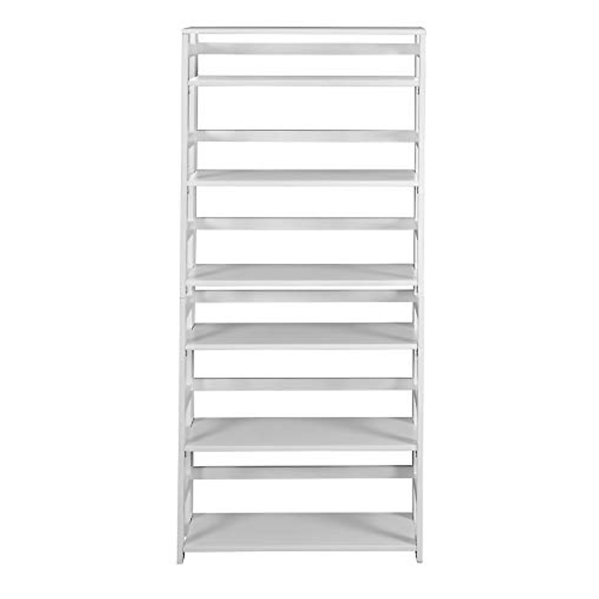 Regency Flip Flop Folding Bookcase, 67" x 30", White