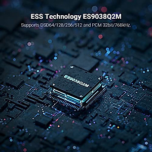 Fosi Audio DS1 DSD512 HiFi USB C DAC ES9038Q2M Mini Audio Headphone Amp Adapter Supports 32bit/768kHz with 4.4MM and 3.5MM Dual Headphones Outputs Compatible with Smartphones/Laptop/PC/Music Players…